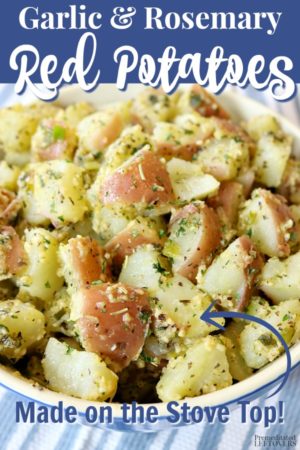 Garlic and Rosemary Red Potatoes Recipe - A quick stovetop recipe
