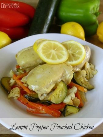 Lemon Pepper Poached Chicken Recipe