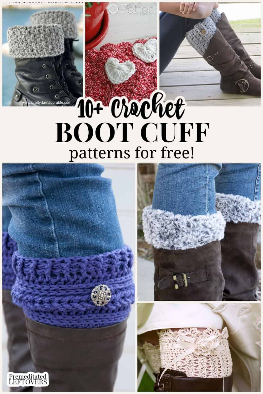 10 Free Boot Cuff Crochet Patterns