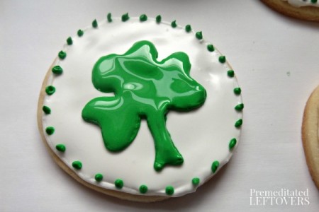 Shamrock Sugar Cookies for St. Patrick's Day