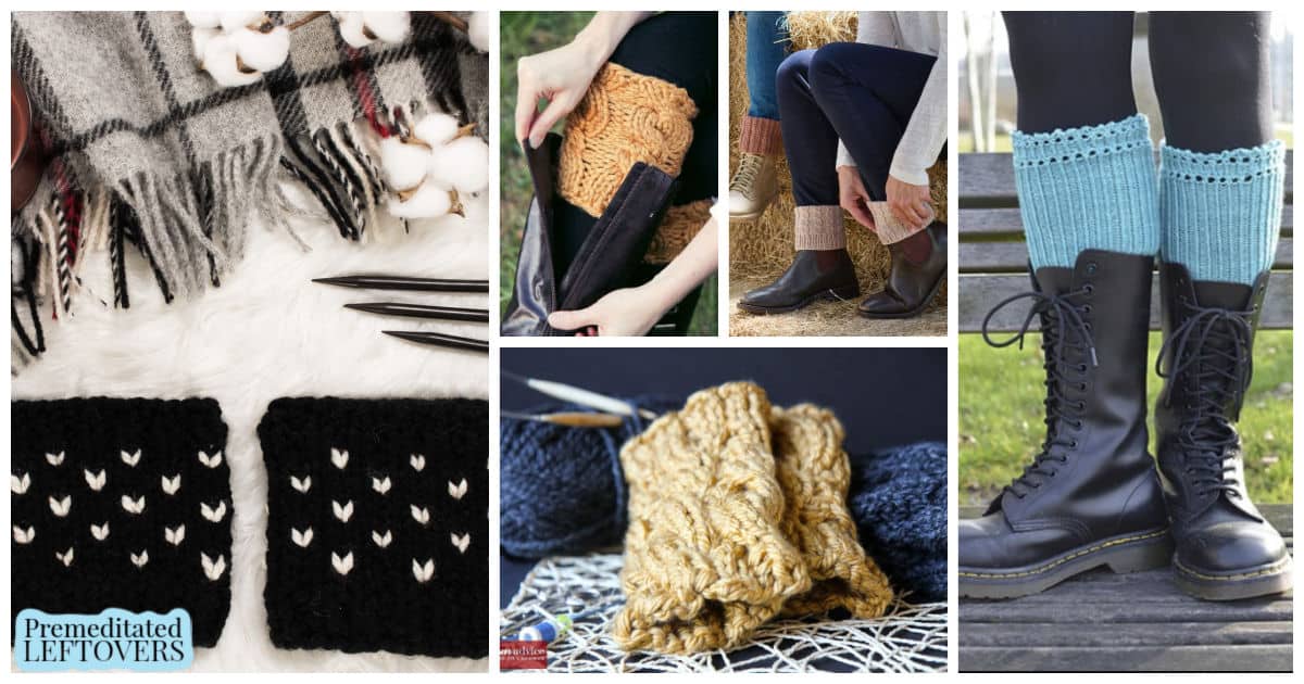 10 Free Knit Boot Cuff Patterns