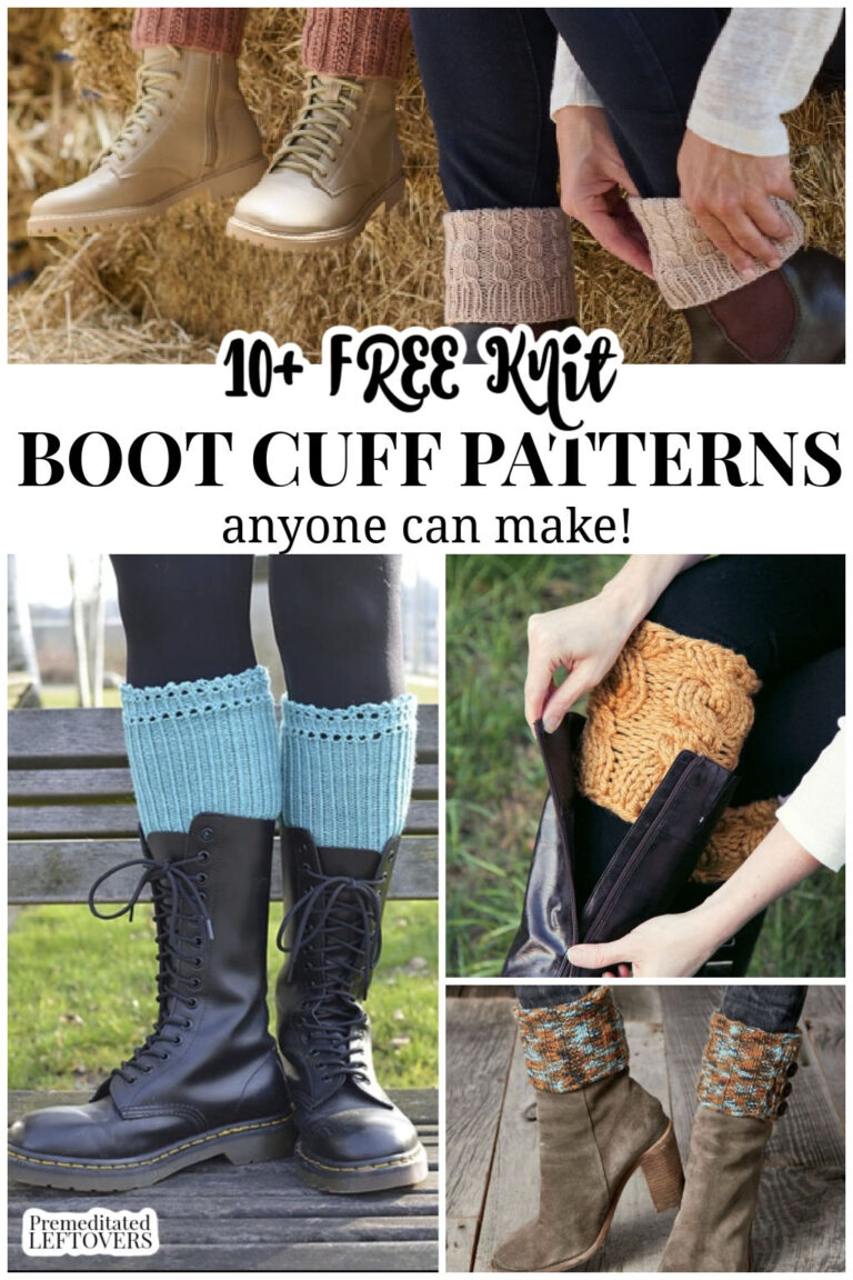 10 Free Knit Boot Cuff Patterns