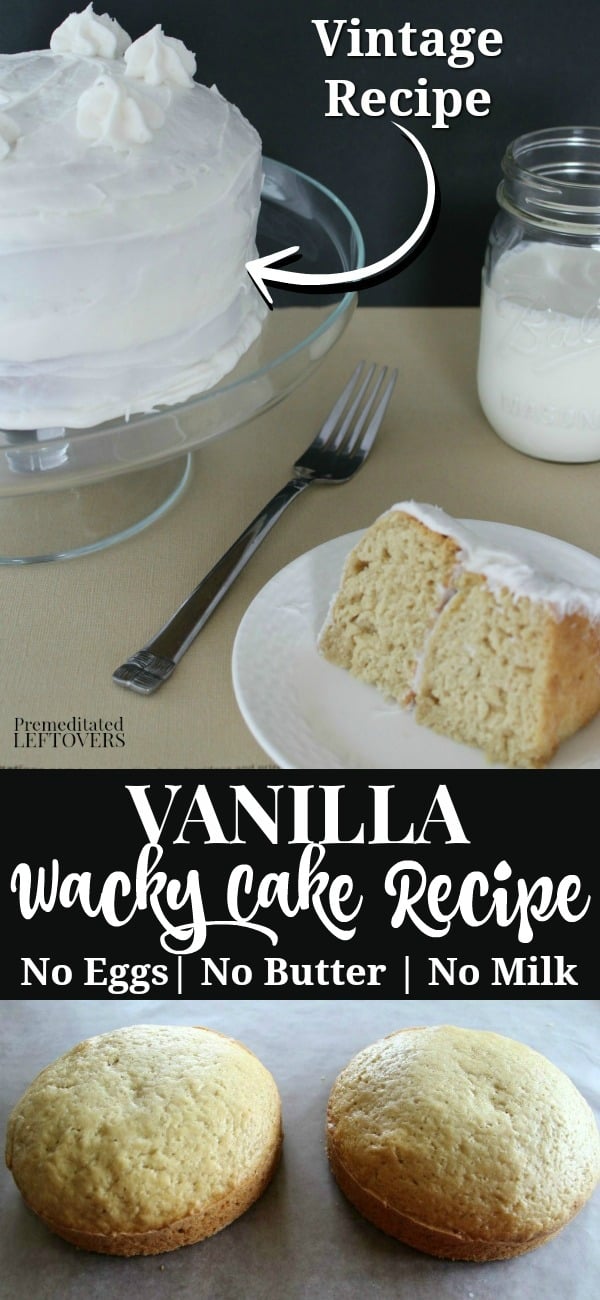 Vanilla Depression Cake Recipe