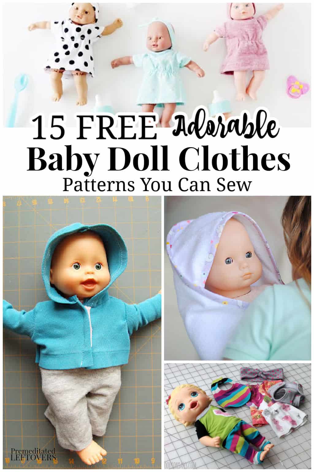 15 Free Baby Doll Sewing Patterns