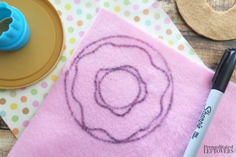 How to Make a Felt Donut Play Food for Kids