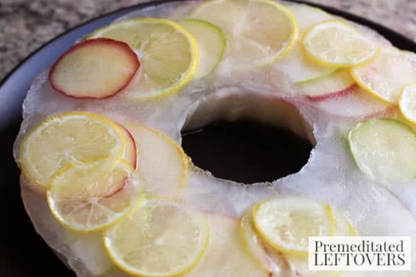 Apple, Pear, and Lemon Ice Ring Recipe