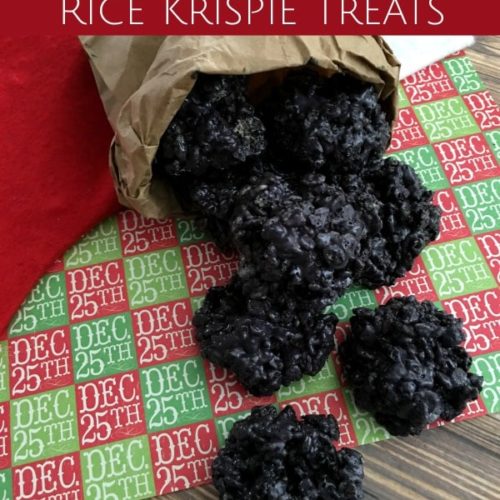 Lump of Coal Rice Krispie Treats Recipe