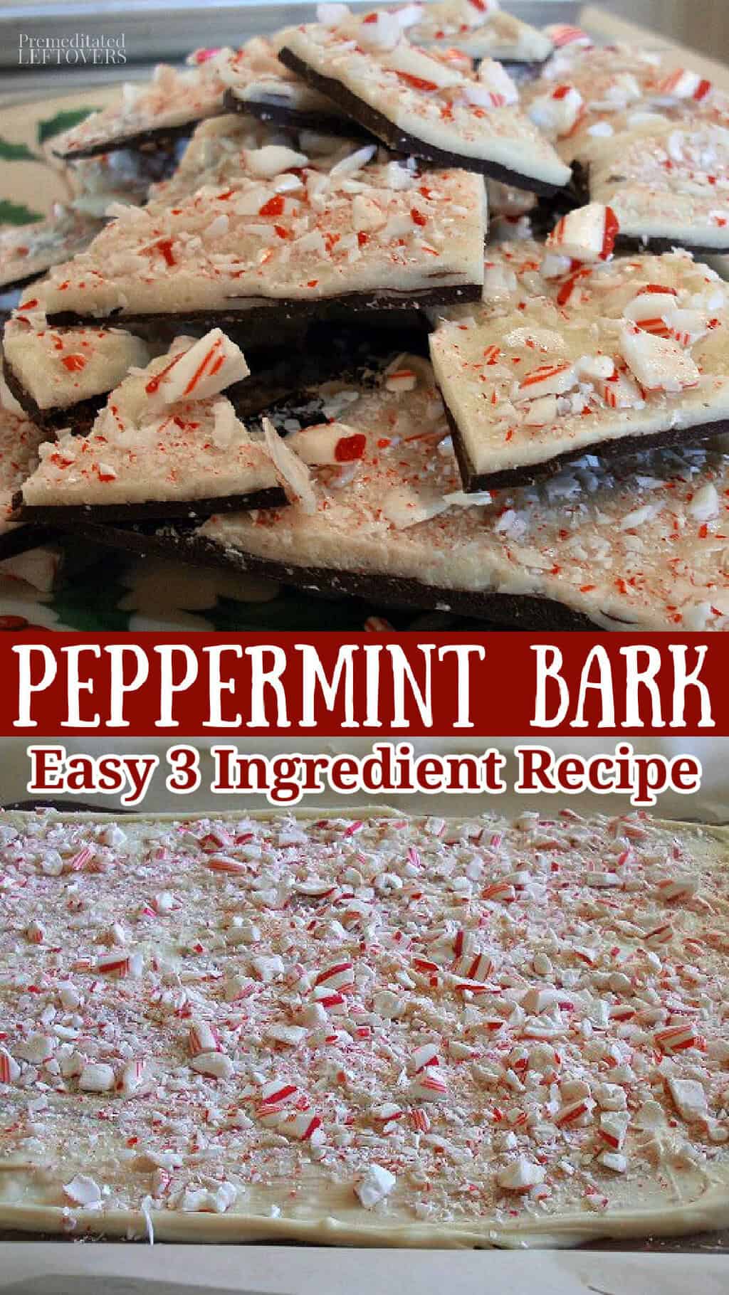 Easy Peppermint Bark Recipe using Candy Canes