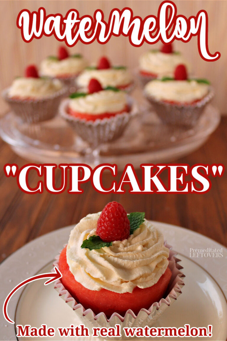Watermelon Cupcakes - Made with Real Watermelon