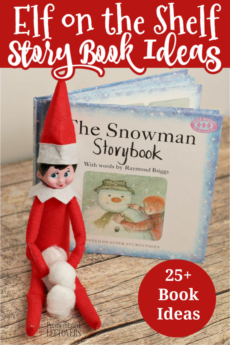 25+ Book Themed Elf on the Shelf Ideas Using Story Books