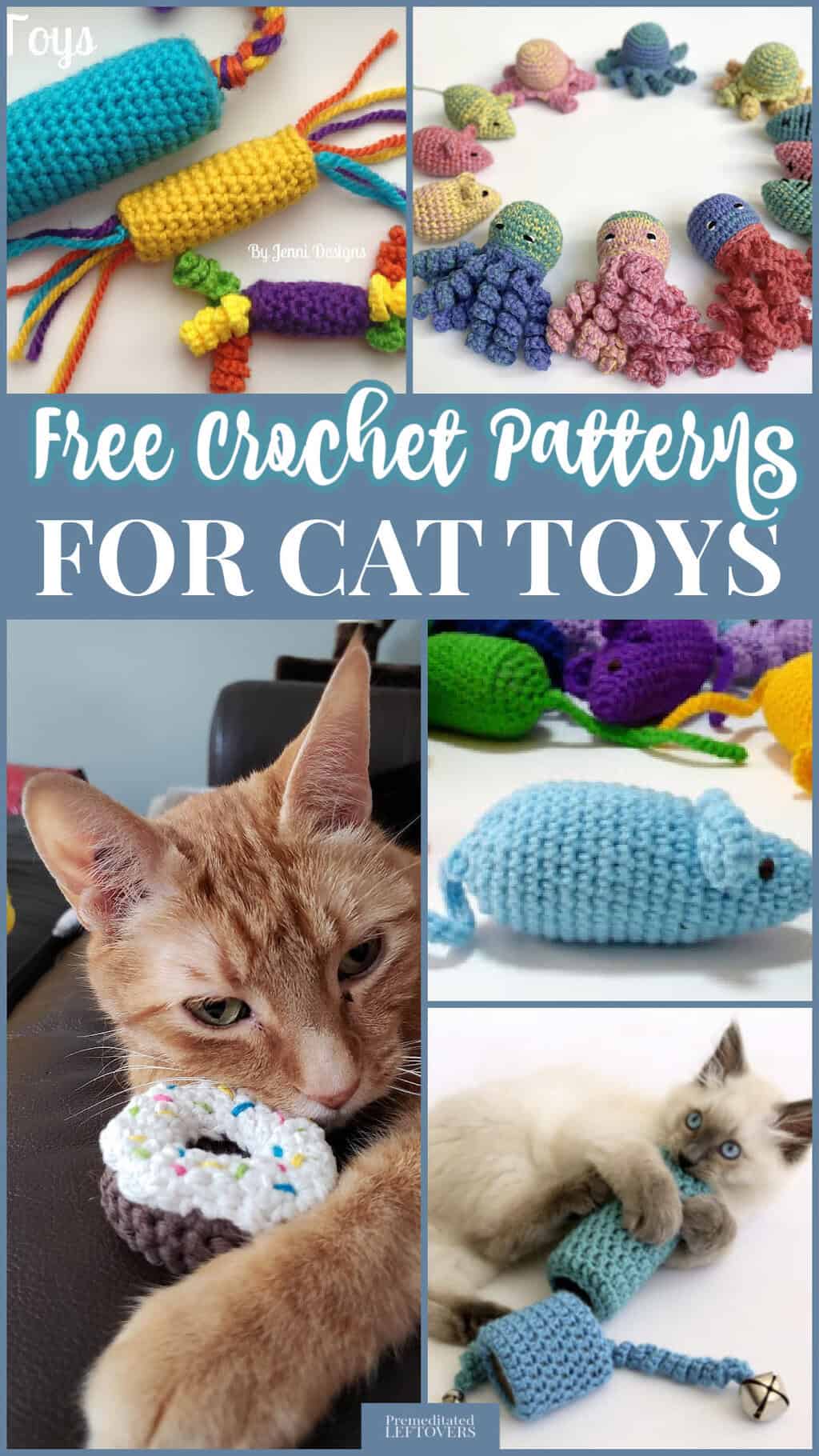 10 Free Crochet Patterns for Cat Toys