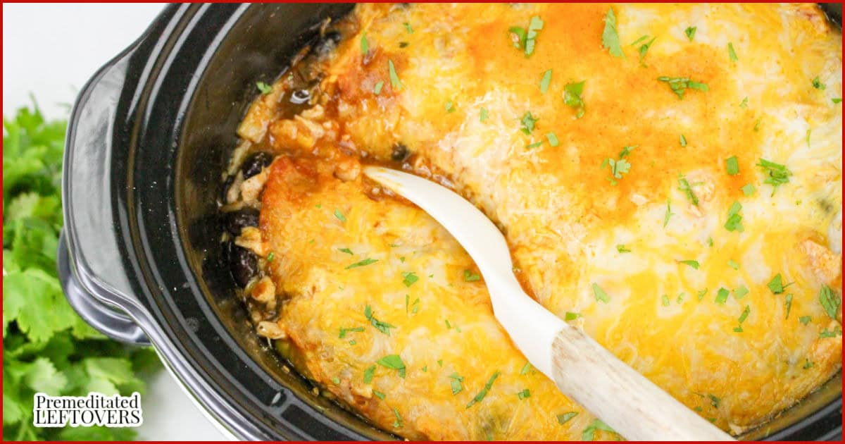 Crock-Pot Chicken Enchilada Casserole Recipe