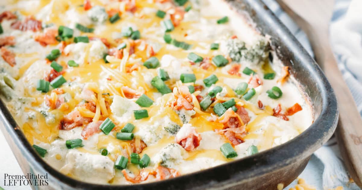 Keto Chicken Alfredo Casserole Recipe