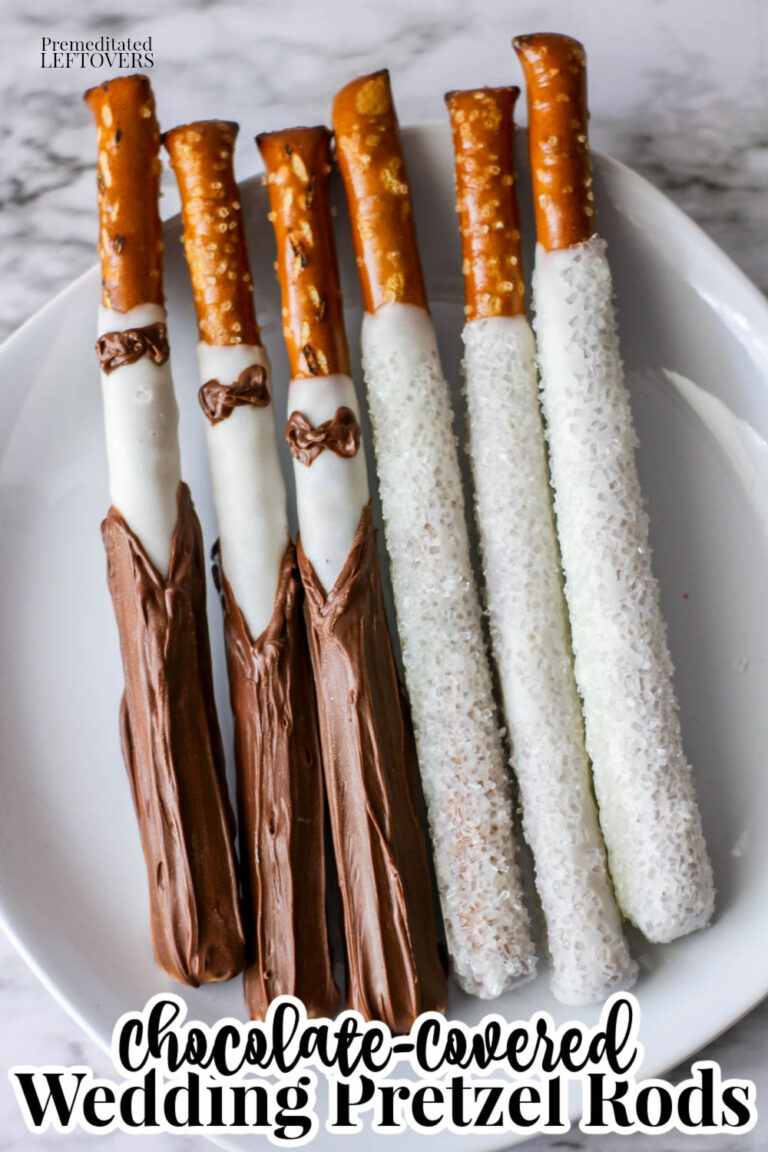 Chocolate-Covered Wedding Pretzel Rods Recipe