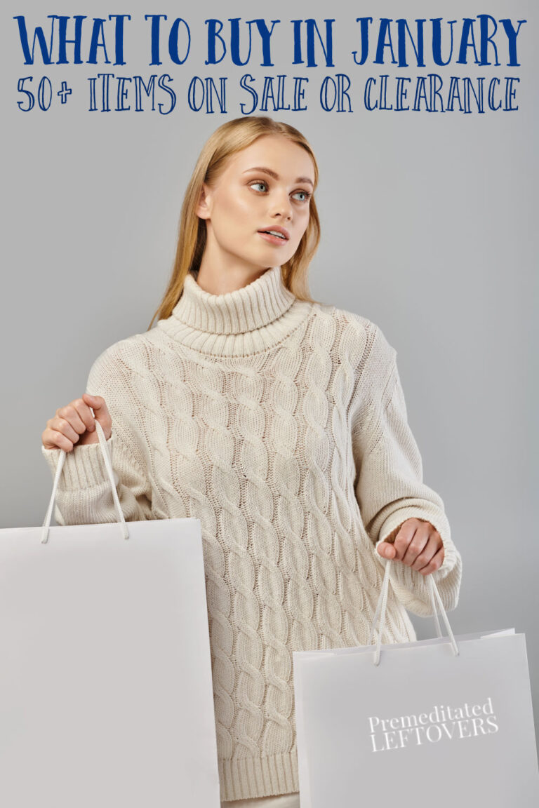 What to Buy in January - Seasonal Sales & Clearance Items