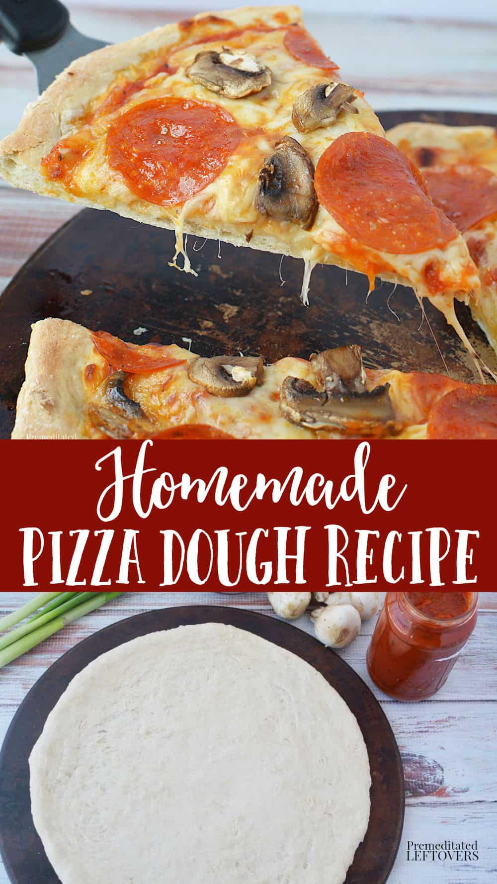 Homemade Pizza Dough Recipe for a Large Pizza